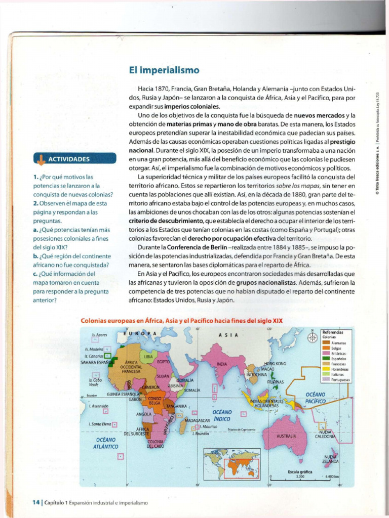 Historia 4º - Juego 1 - P1 | PDF | Colonialismo | Imperialismo
