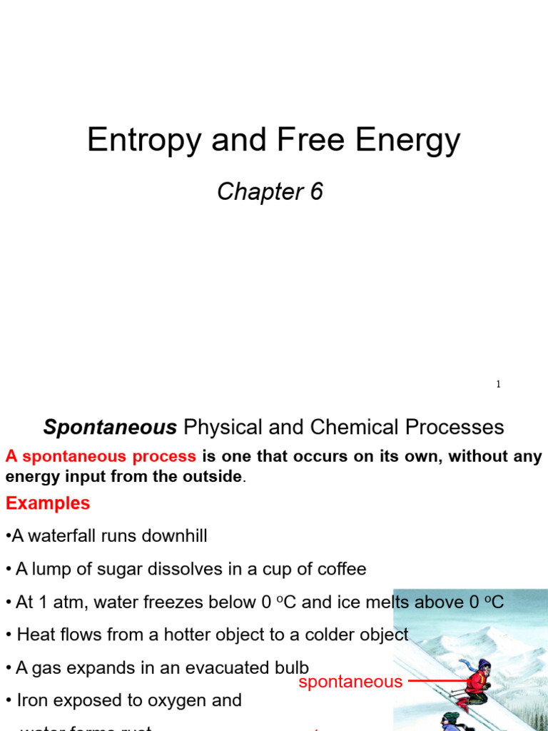 Chapter 6 - Entropy and Free Energy | PDF | Gibbs Free Energy | Entropy