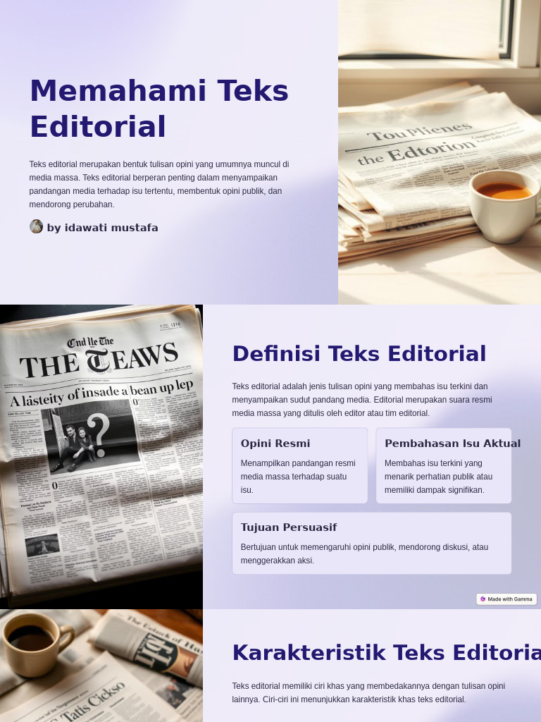 Memahami Teks Editorial | PDF