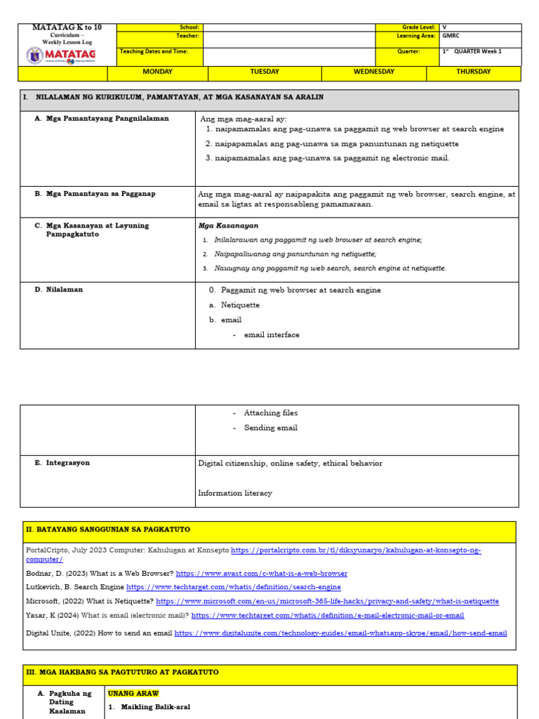 Q1 Epp-Ict 5-W1 | PDF