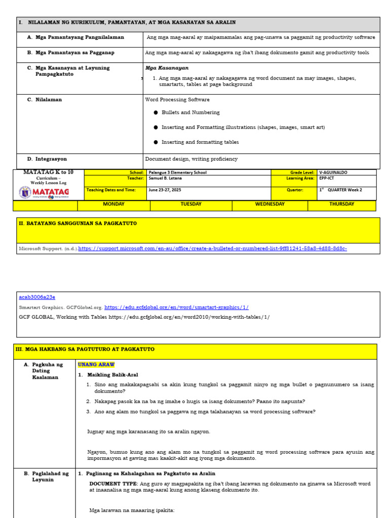 Q1 Epp-Ict 5-W2 | PDF