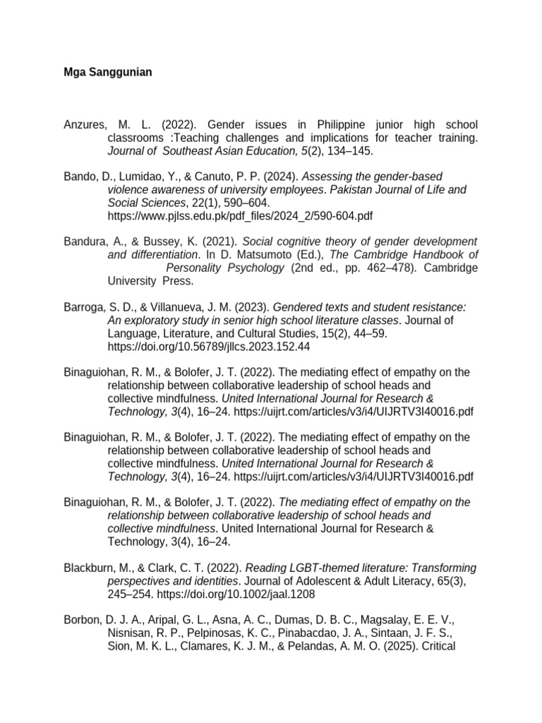 Cuizon, Veljun-Sanggunian | PDF | Literacy | Philippines