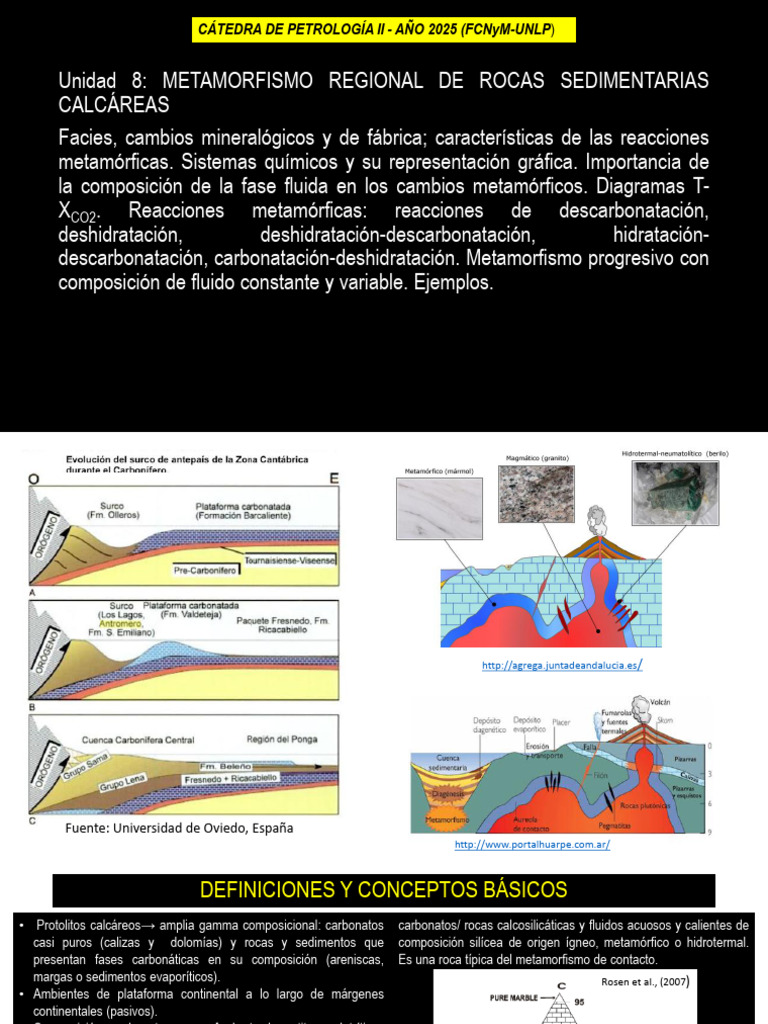 Metamorfismo Regional de Rocas Calcáreas | PDF | Caliza | Roca (geología)