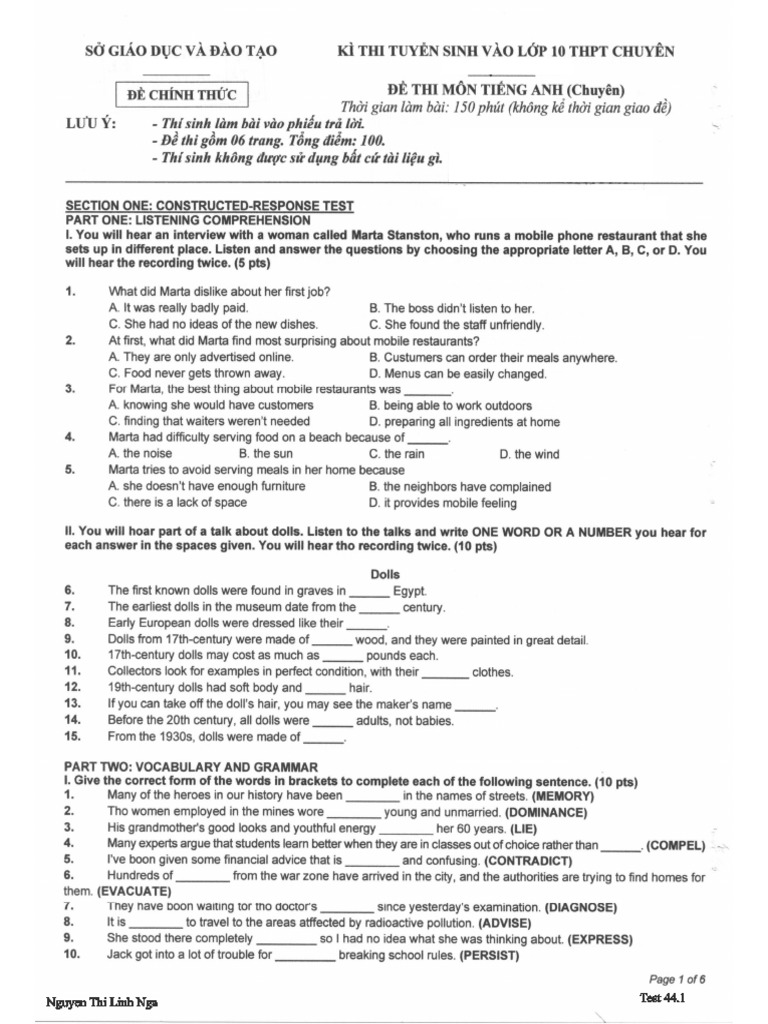 Test 1 | PDF