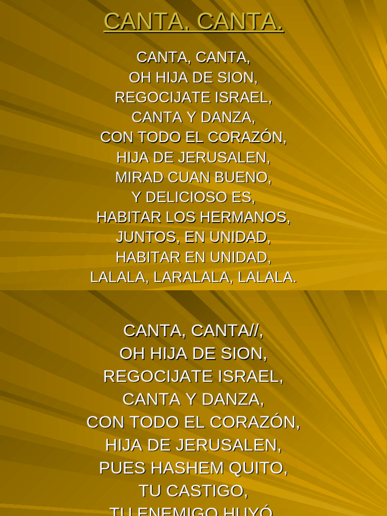 Canta, Canta | PDF