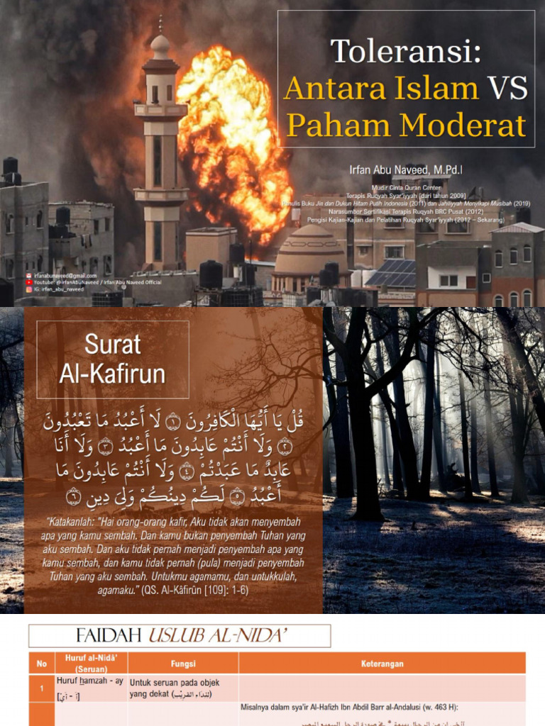 Toleransi Antara Islam Vs Paham Moderat - Irfan Abu Naveed | PDF