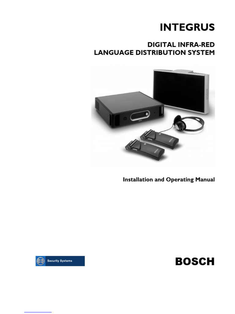 Integrus DIGITAL INFRA RED LANGUAGE DISTRIBUTION SYSTEM | PDF ...