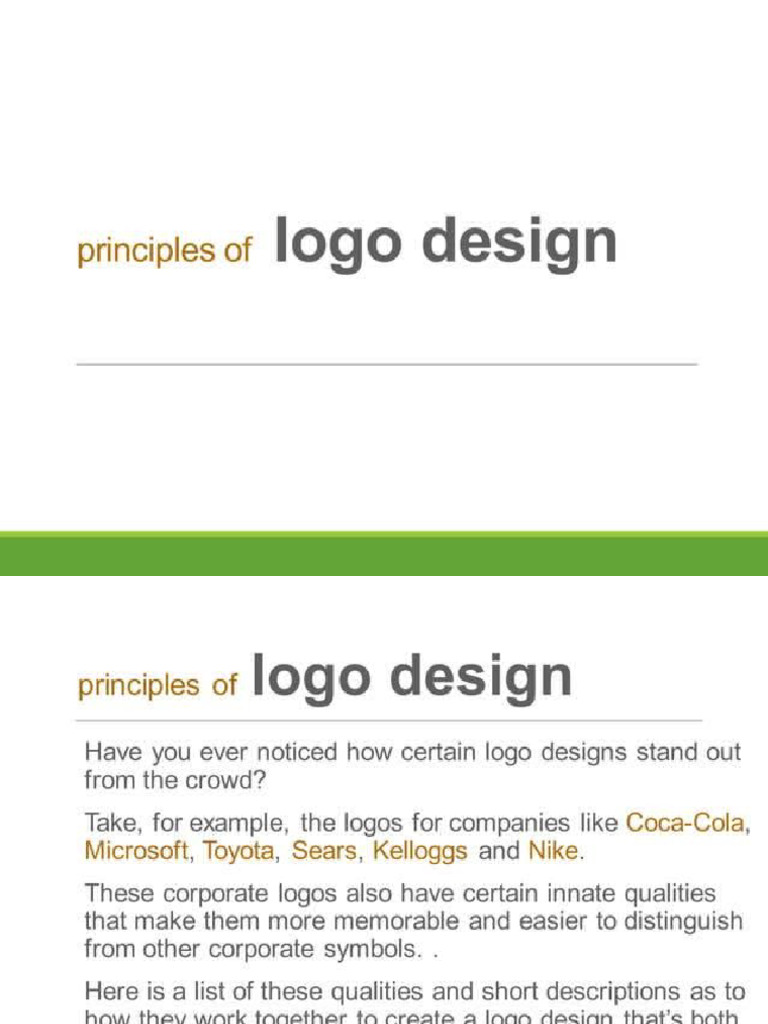 Principles of Logo Design | PDF