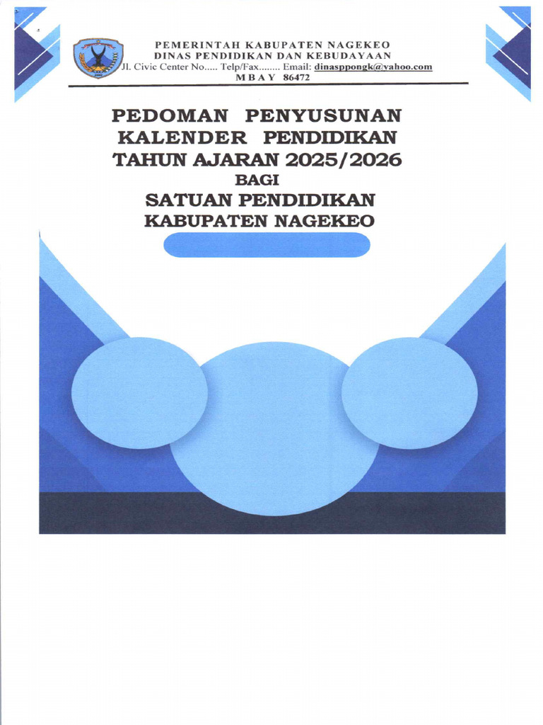 Pedoman Kalender Pendidikan 2025/2026 | PDF