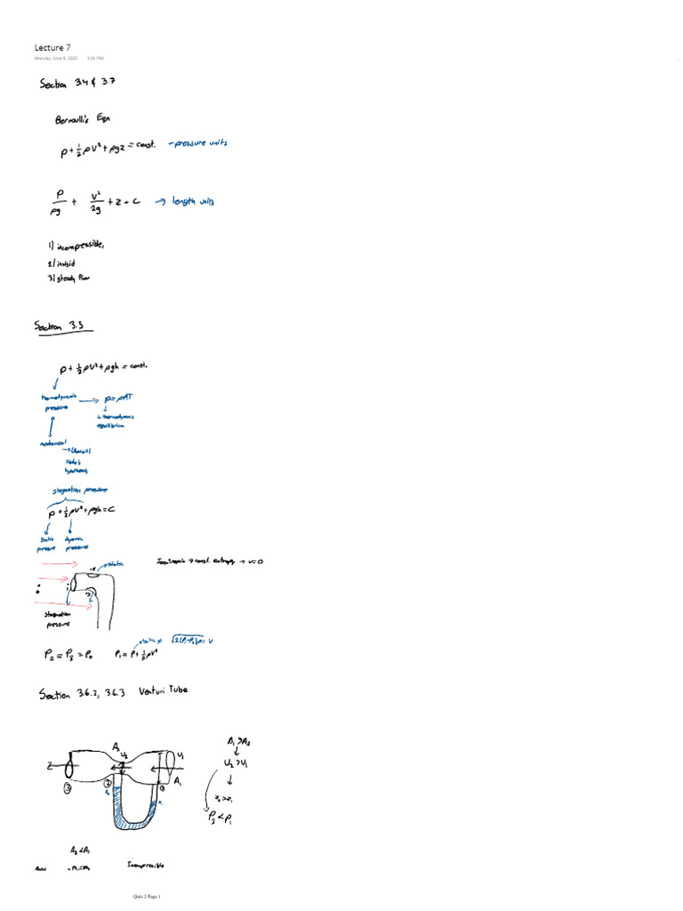 Fluids - Lecture 7 | PDF