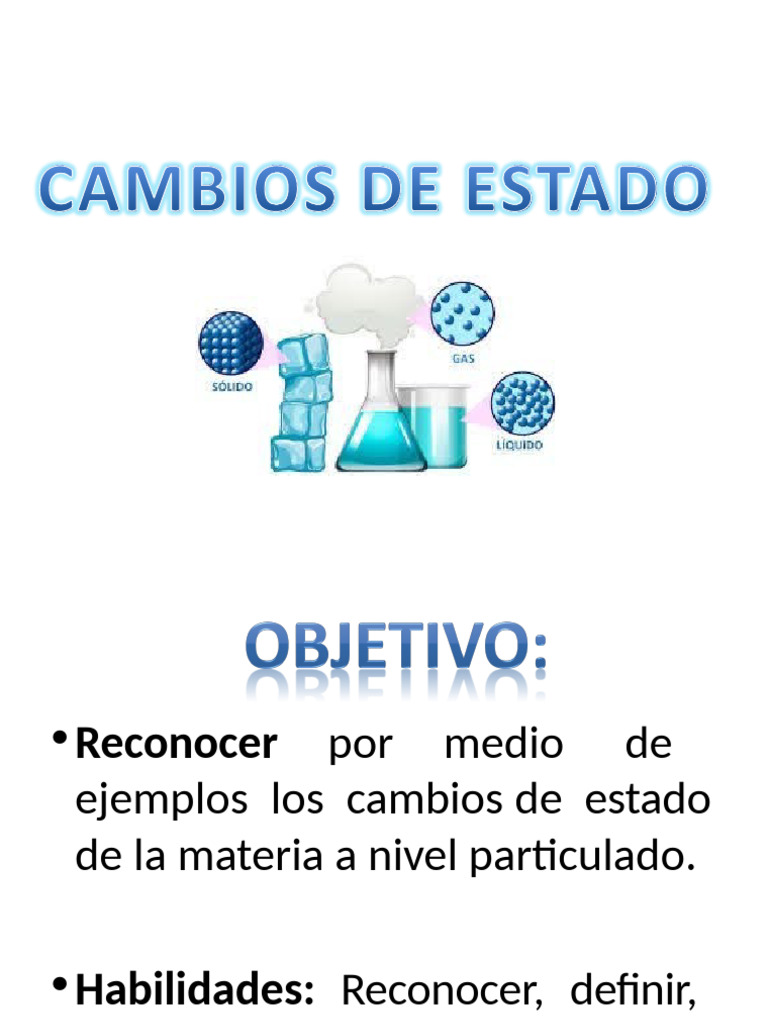 Cambios de Estado de la Materia Explicados | PDF | Importar | Gases