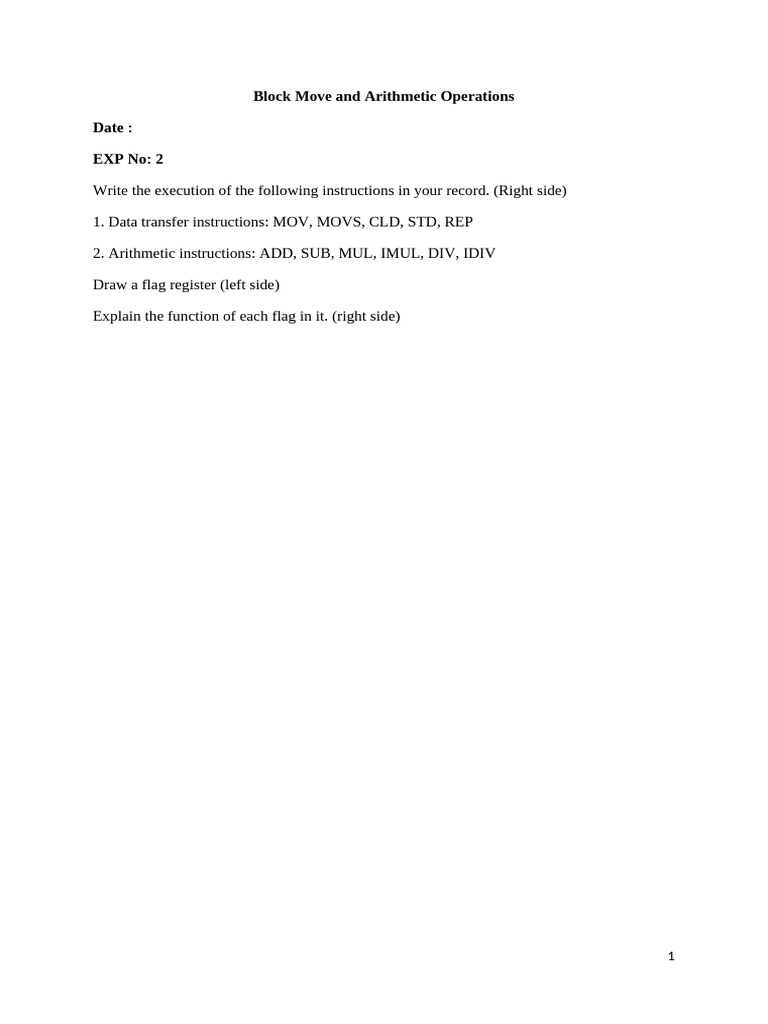 MPMC Lab Exp - 2 - 2025 | PDF | Assembly Language | Central Processing Unit