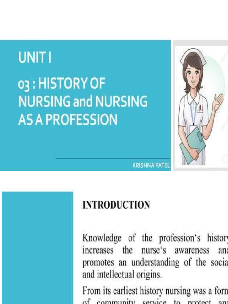 History of Nursing | PDF