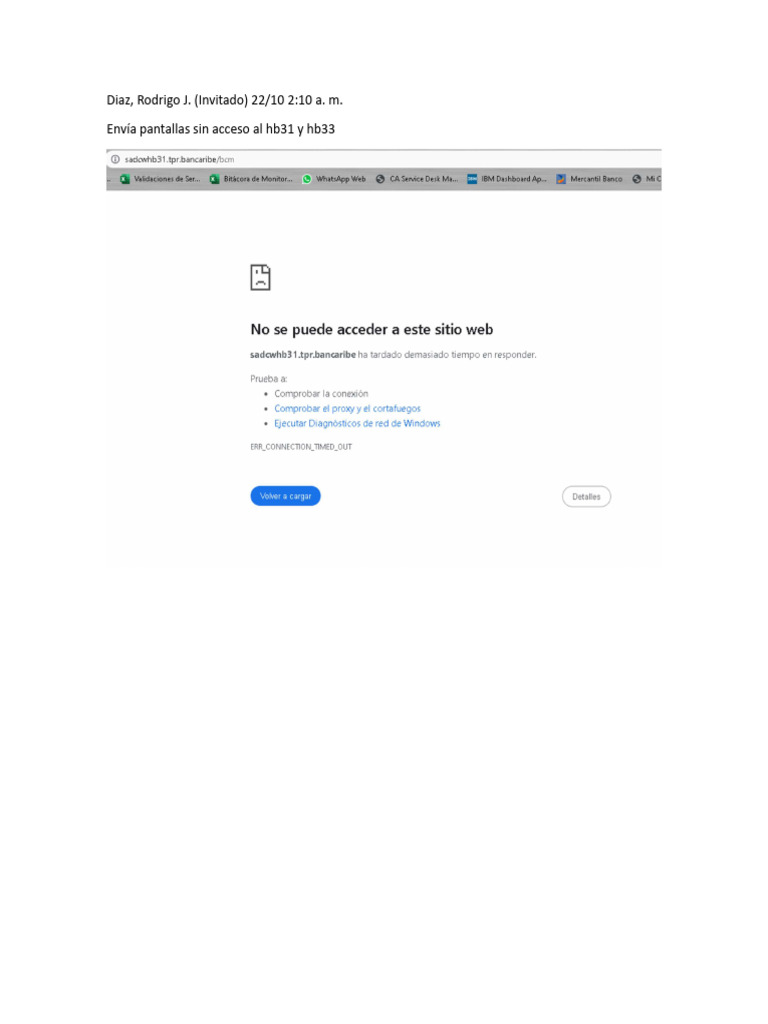 Evidencias Rollback RFC 47790 | PDF