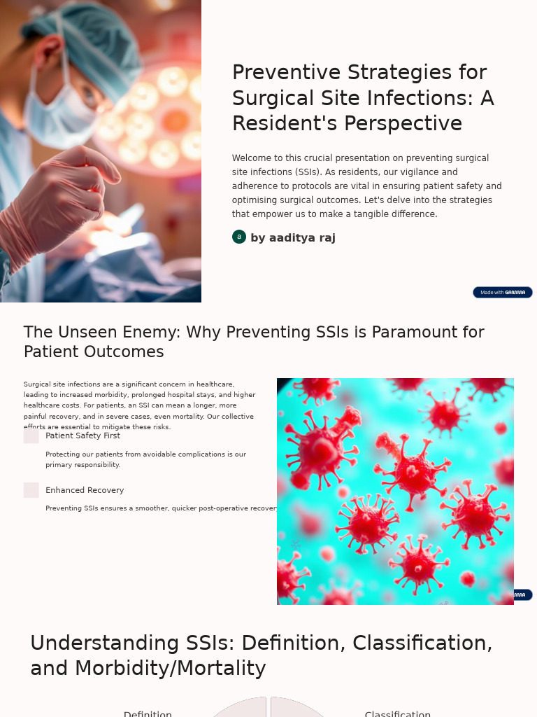 Preventing Surgical Site Infections: Strategies | PDF | Surgery | Wound