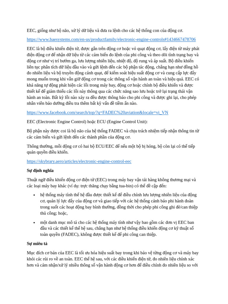 EEC (Electronic Engine Control) | PDF