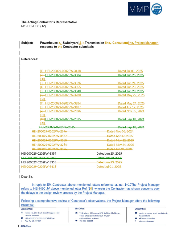 Draft Response To HEI | PDF