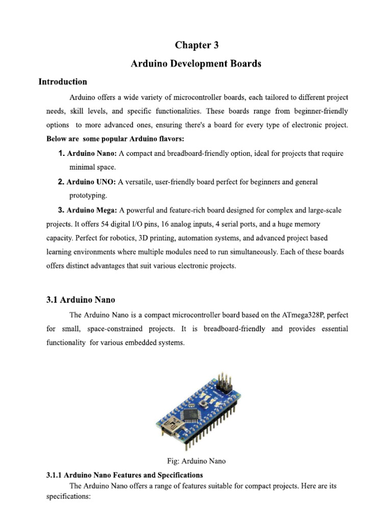 Arduino Development Boards | PDF