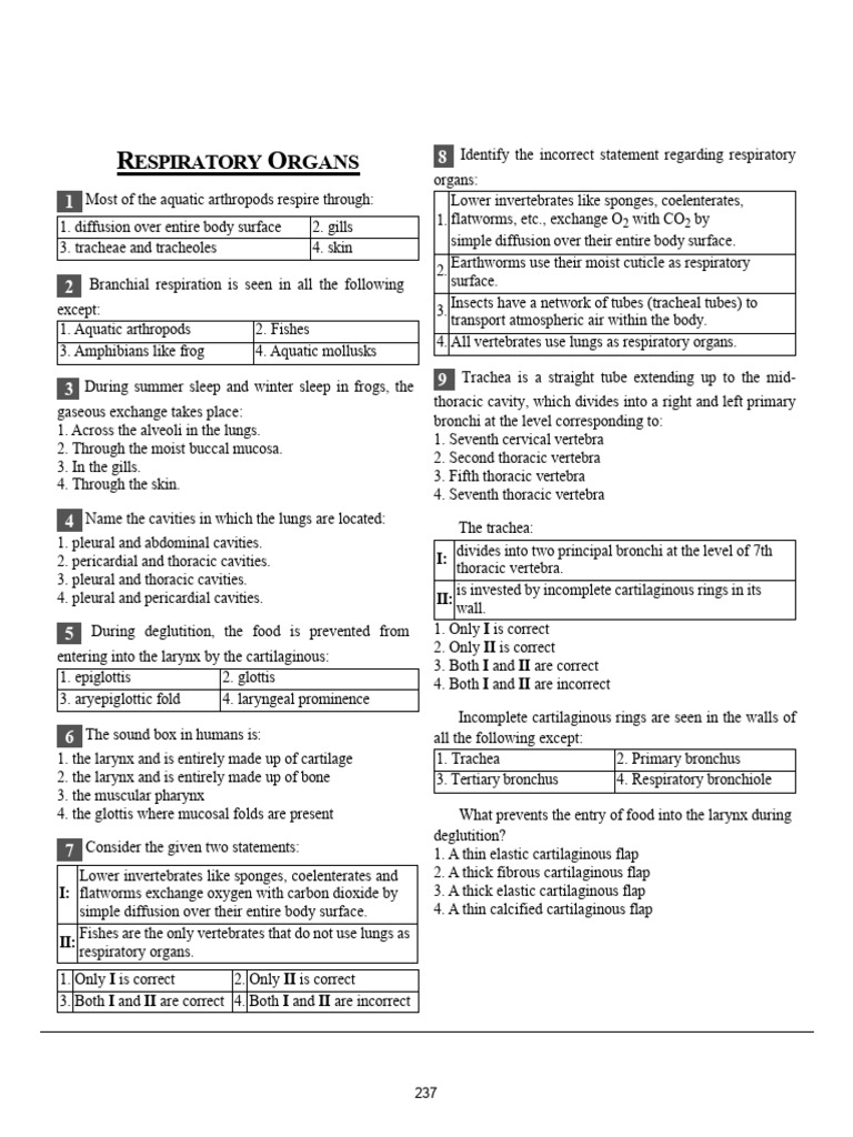 Breathing and Exchange of Gases MIB | PDF | Exhalation | Respiratory System