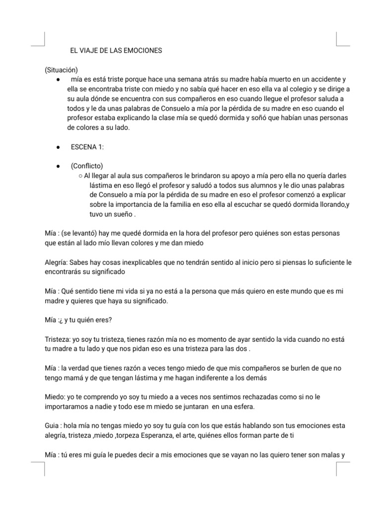 El Viaje de Las Emociones | PDF