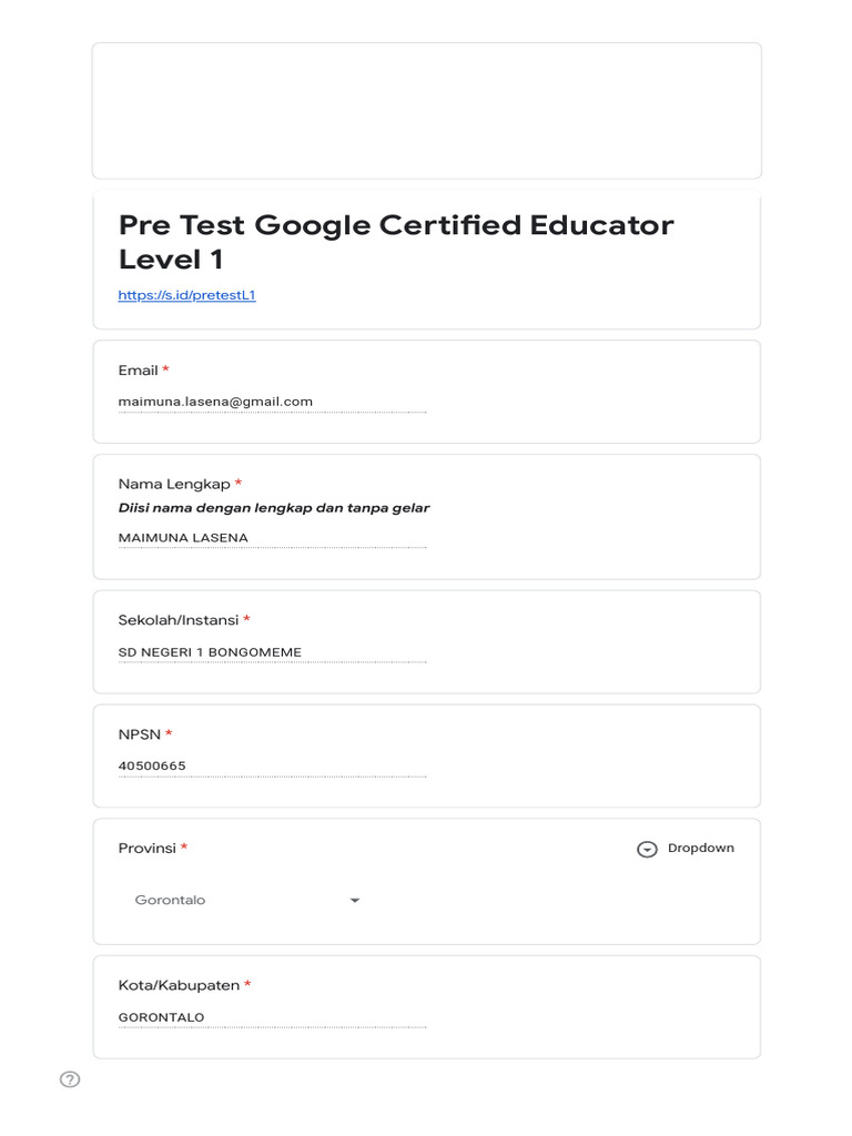 Pretest Google Educator Level 1 | PDF