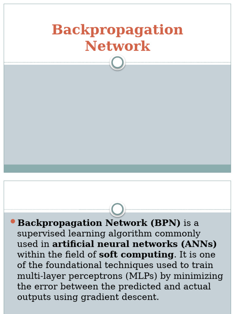 Backpropagation Network | PDF | Statistical Classification | Theoretical Computer Science