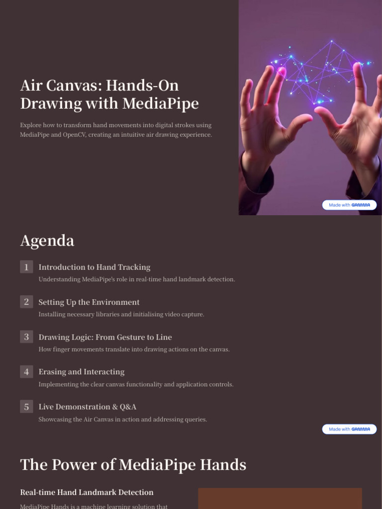 Air Canvas Hands On Drawing With MediaPipe | PDF | Computing | Computer Science