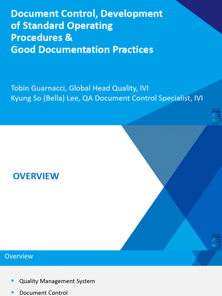 Document Control & SOP Best Practices | PDF | Quality Management System ...