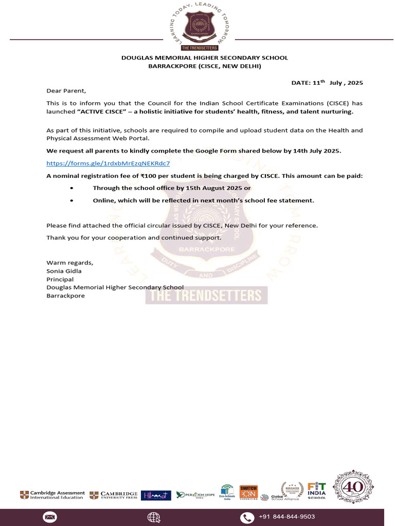 Active CISCE Initiative for Parents | PDF
