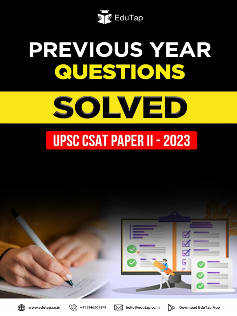 Previous Year Question Paper CSAT 2023 | PDF | Climate Change | Governance