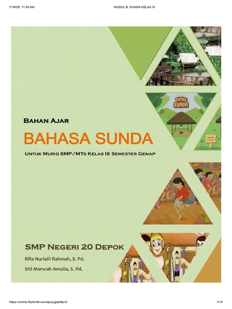 Modul B. Sunda Kelas Ix All | PDF