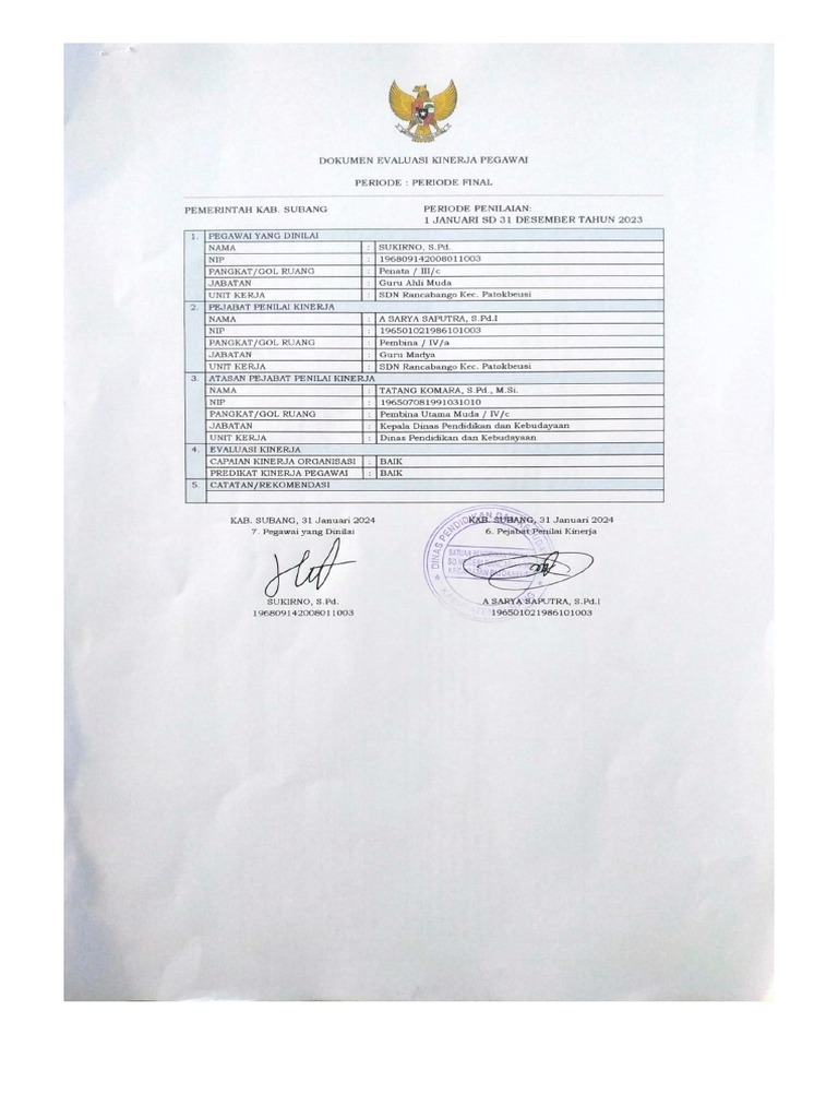 Ekp Final & Ekp Tahunan Sukirno, S.PD | PDF