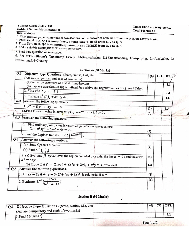 Maths 2 | PDF