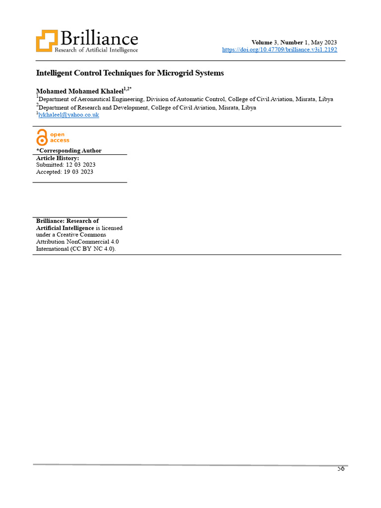 Intelligent Control for Microgrid Systems | PDF | Energy Storage ...