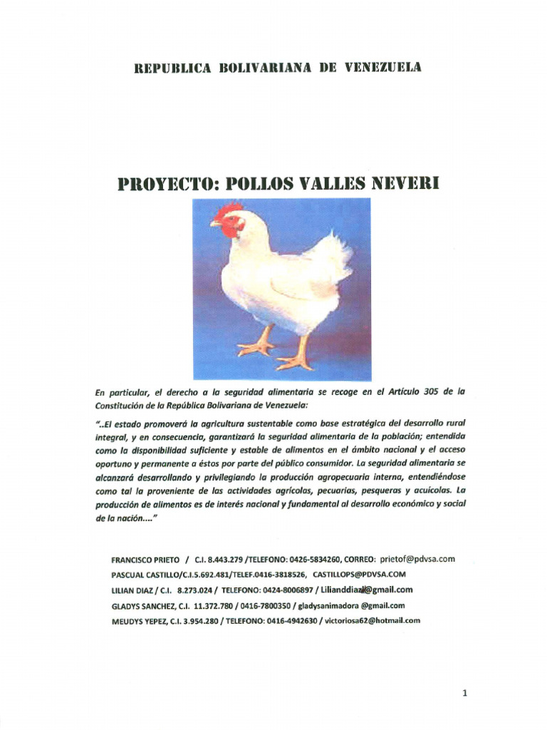 Pollos Valle Del Neveri | PDF