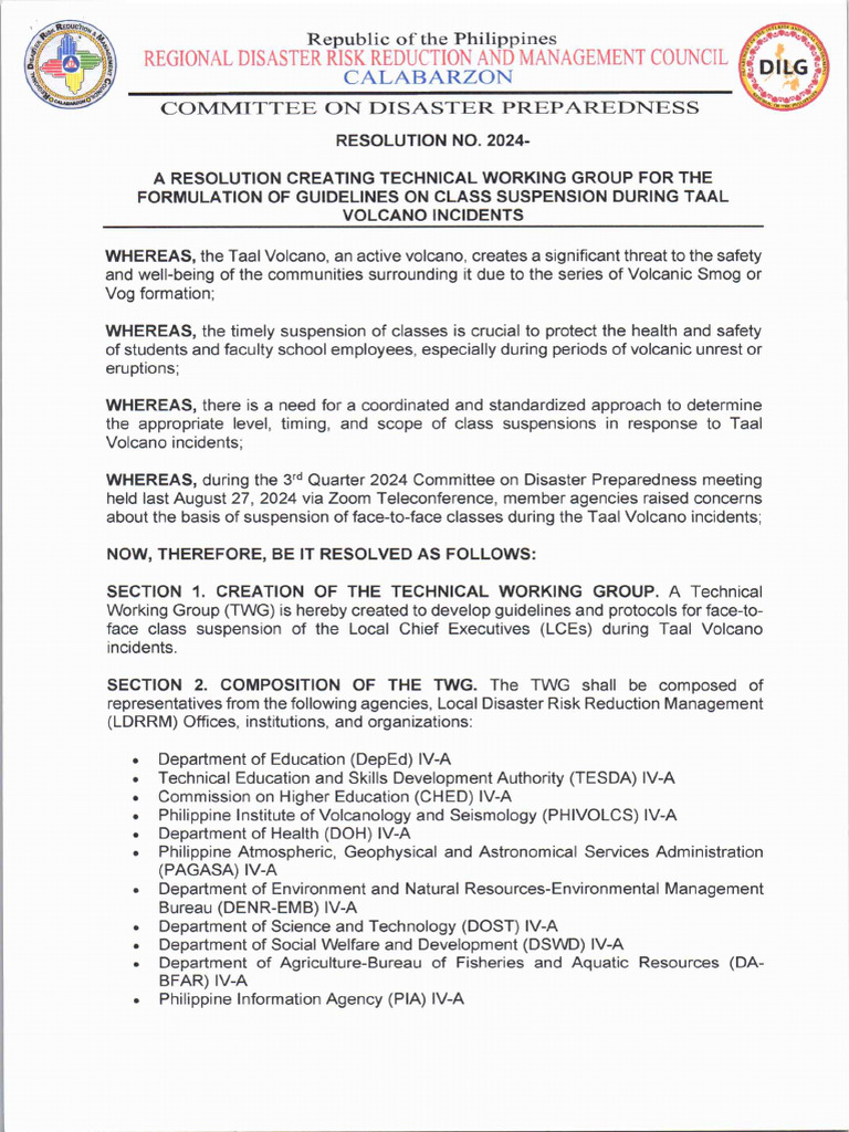 Signed Resolution TaalTWG | PDF