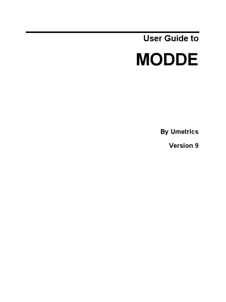 Modde | PDF