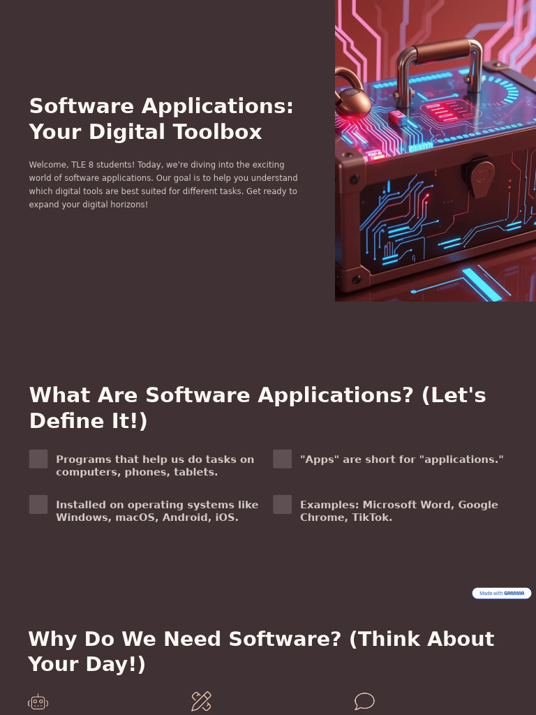 Software Applications Your Digital Toolbox | PDF | Software | Computing