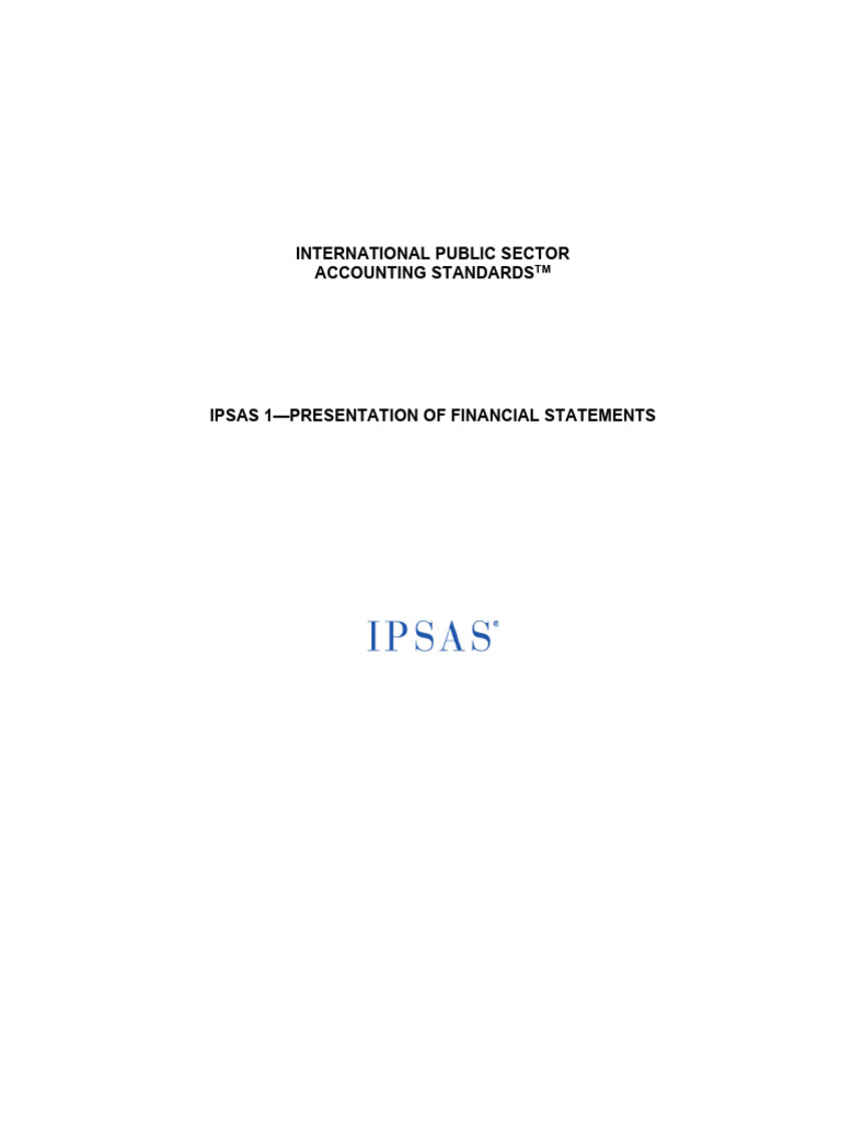 IPSAS-1 Presentation of Financial Statements | PDF | Equity (Finance ...