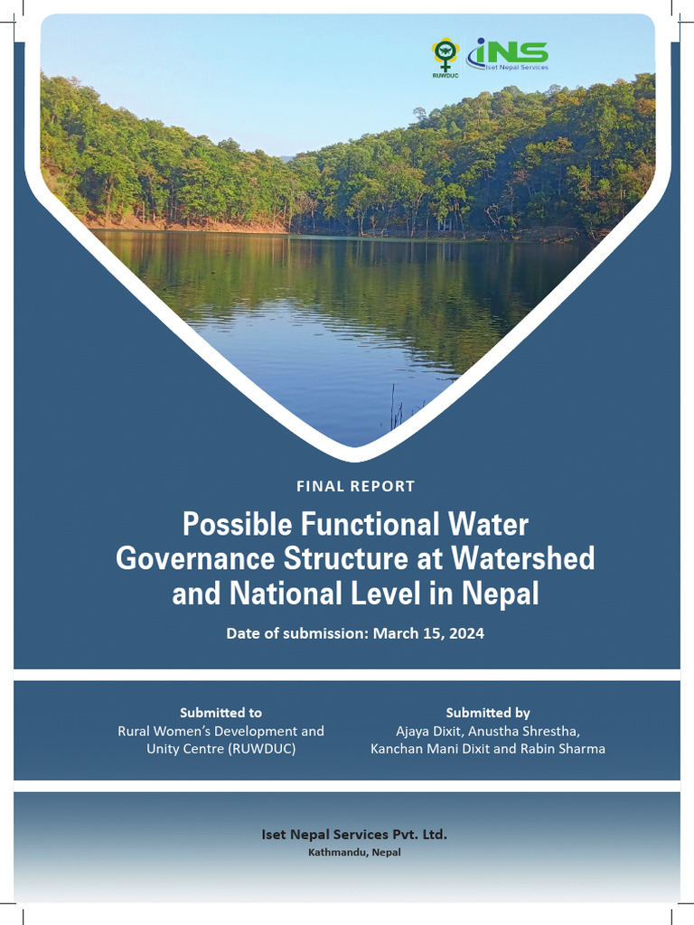 Water Governance Report March 27 DP | PDF | Governance | Water Resources