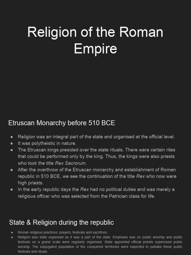 Religion of The Roman Empire | PDF | Polytheism | Classical Antiquity