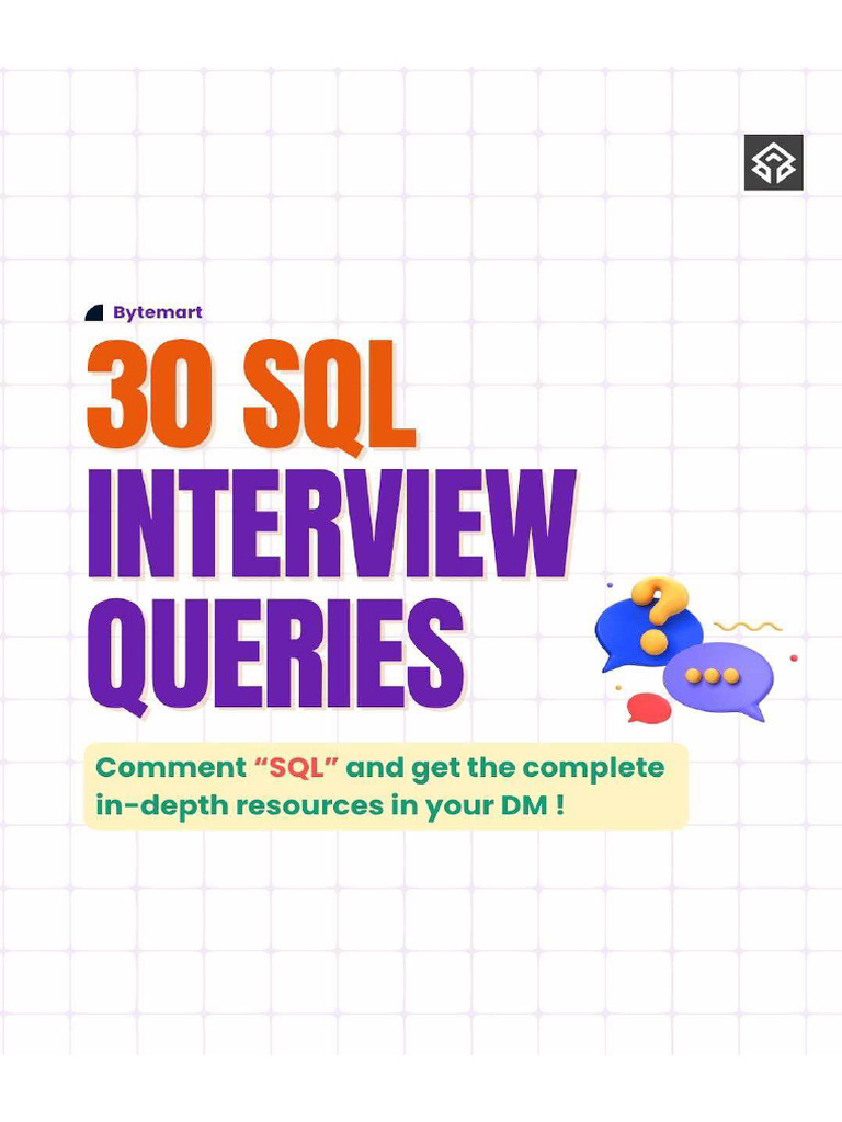30 SQL Interview Queries | PDF
