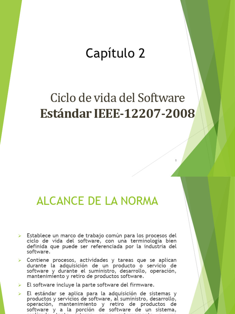 Capítulo 2 - IEEE-12207-2008 | PDF | Software | Ingeniería de software