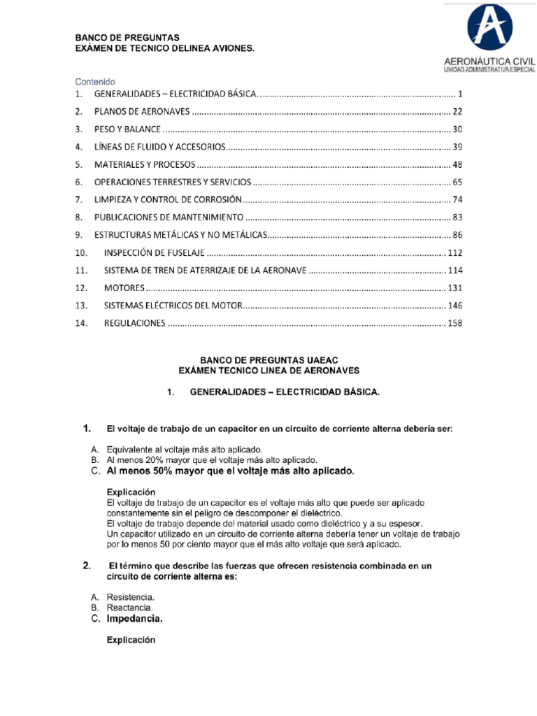 Tecnico Linea de Aviones TLA | PDF