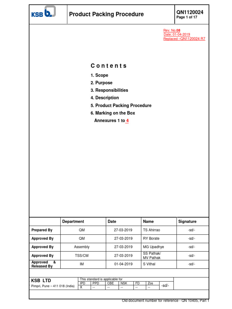 Product Packing Procedure | PDF | Lamination | Polyester