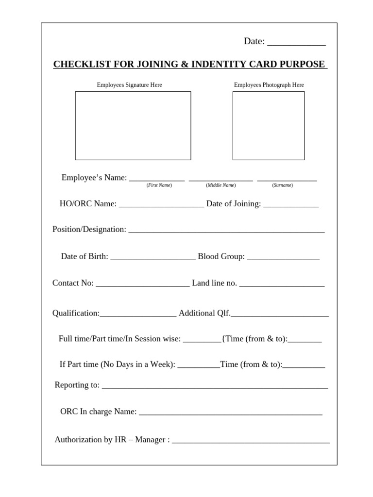 ID Card Format | PDF