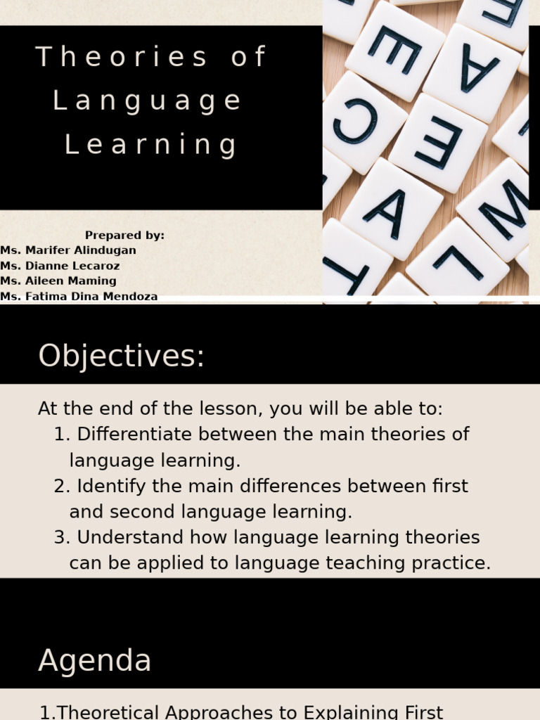 Theories of Language Learning Explained | PDF | Language Acquisition ...