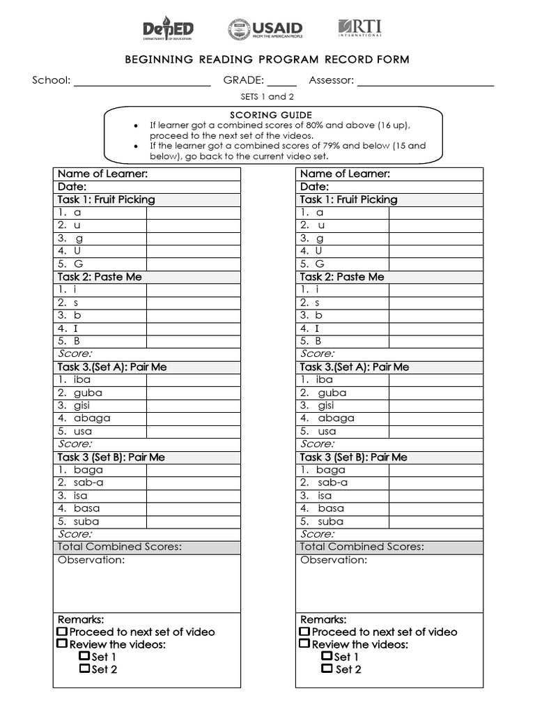 Check in 1 - BRP S1 S2 Record Forms | PDF | Chess Theory | Chess Openings