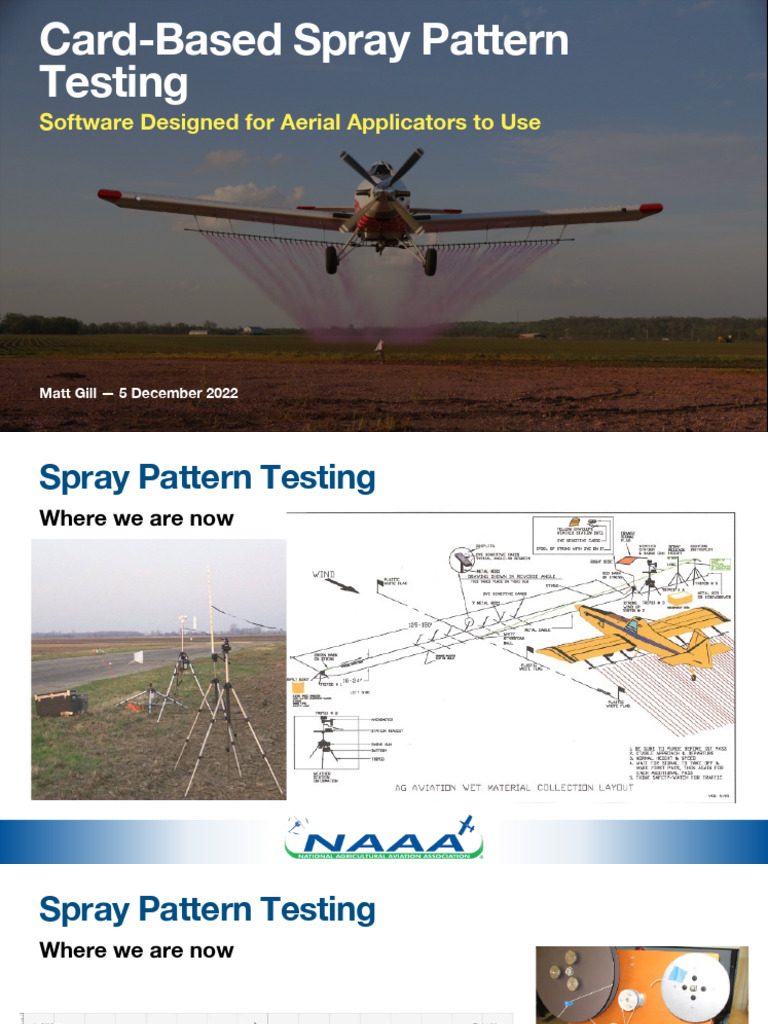 Card Based Spray Pattern Testing System Designed For Aerial Applicators ...