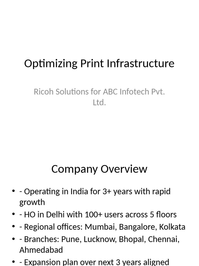 Ricoh Print Solution ABC Infotech | PDF